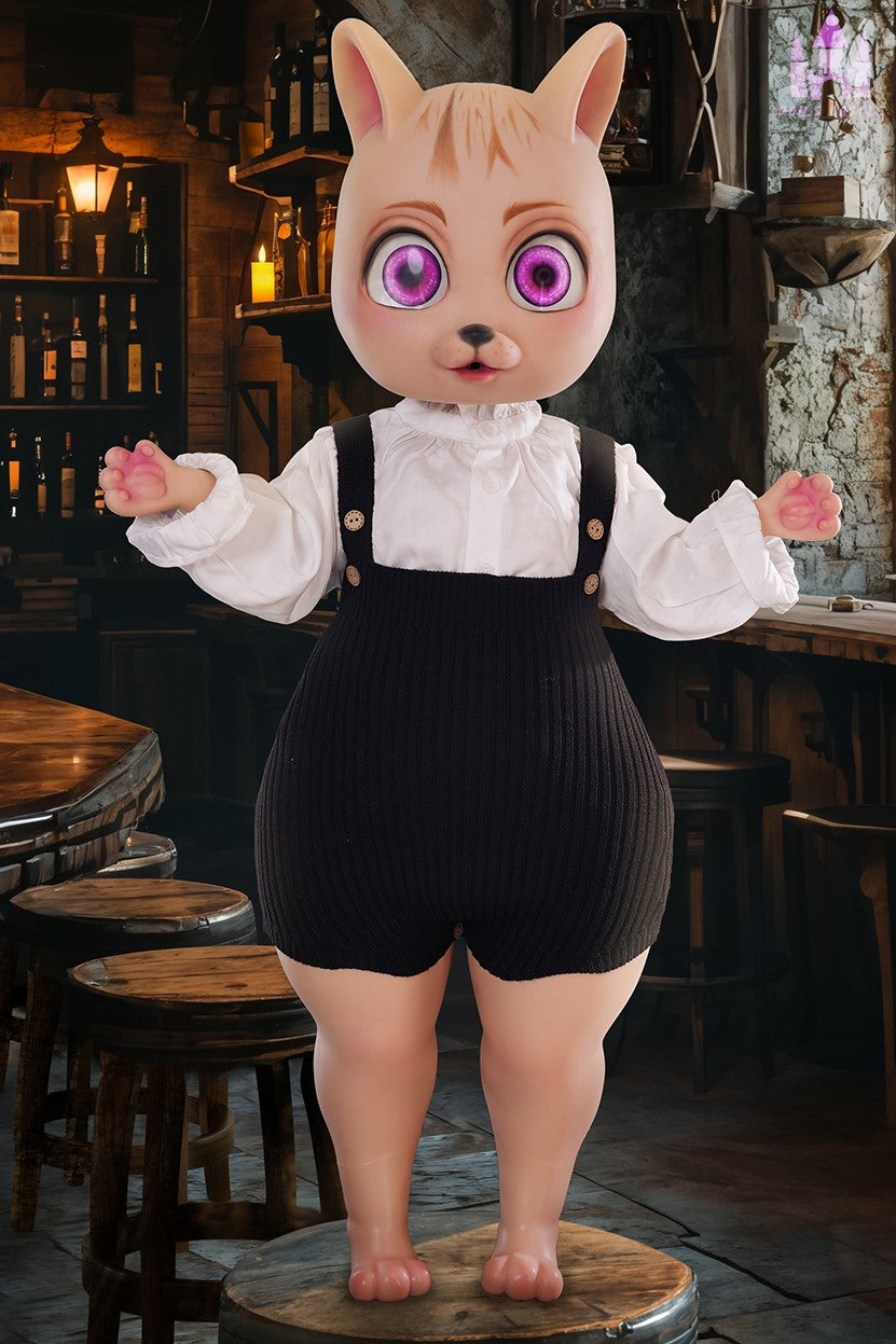 Bearrie Furry Sex Doll 92cm A Cup Doll Castle Silicone Docklandet